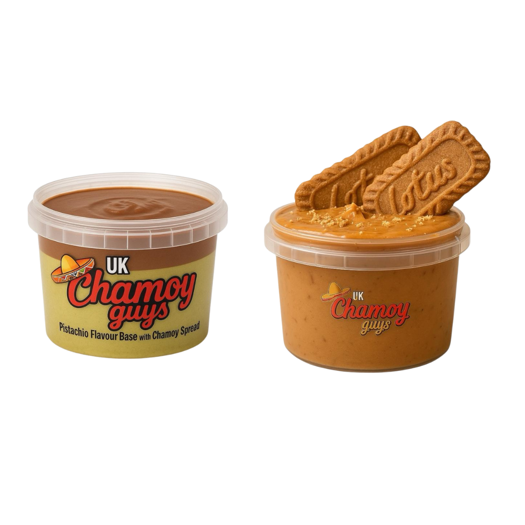 Dubai Chocolate & Lotus Biscoff Kunafa Spread Bundle – Chamoy Guys Uk
