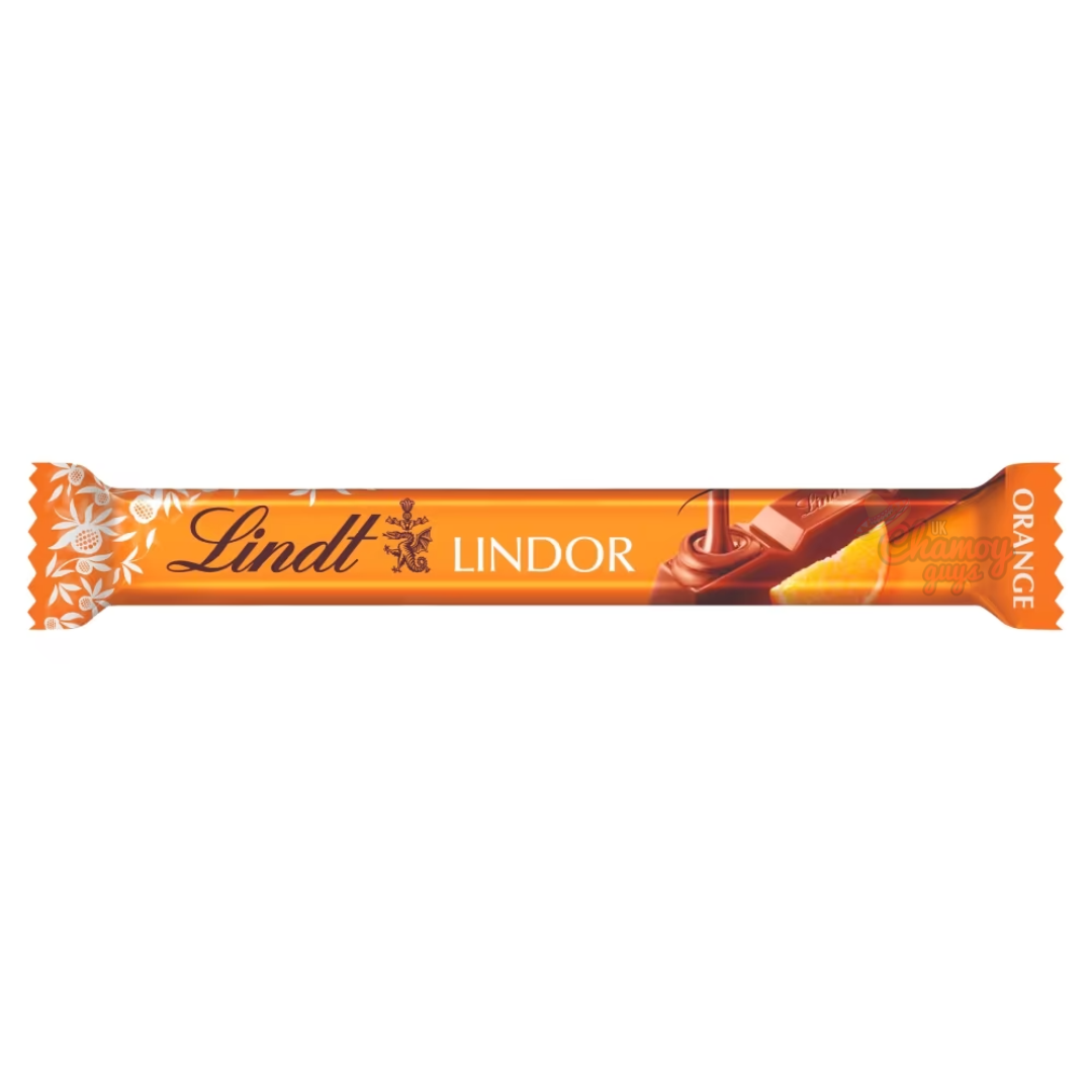 Lindt Lindor Orange Milk Chocolate Treat Bar – 38g – Chamoy Guys Uk