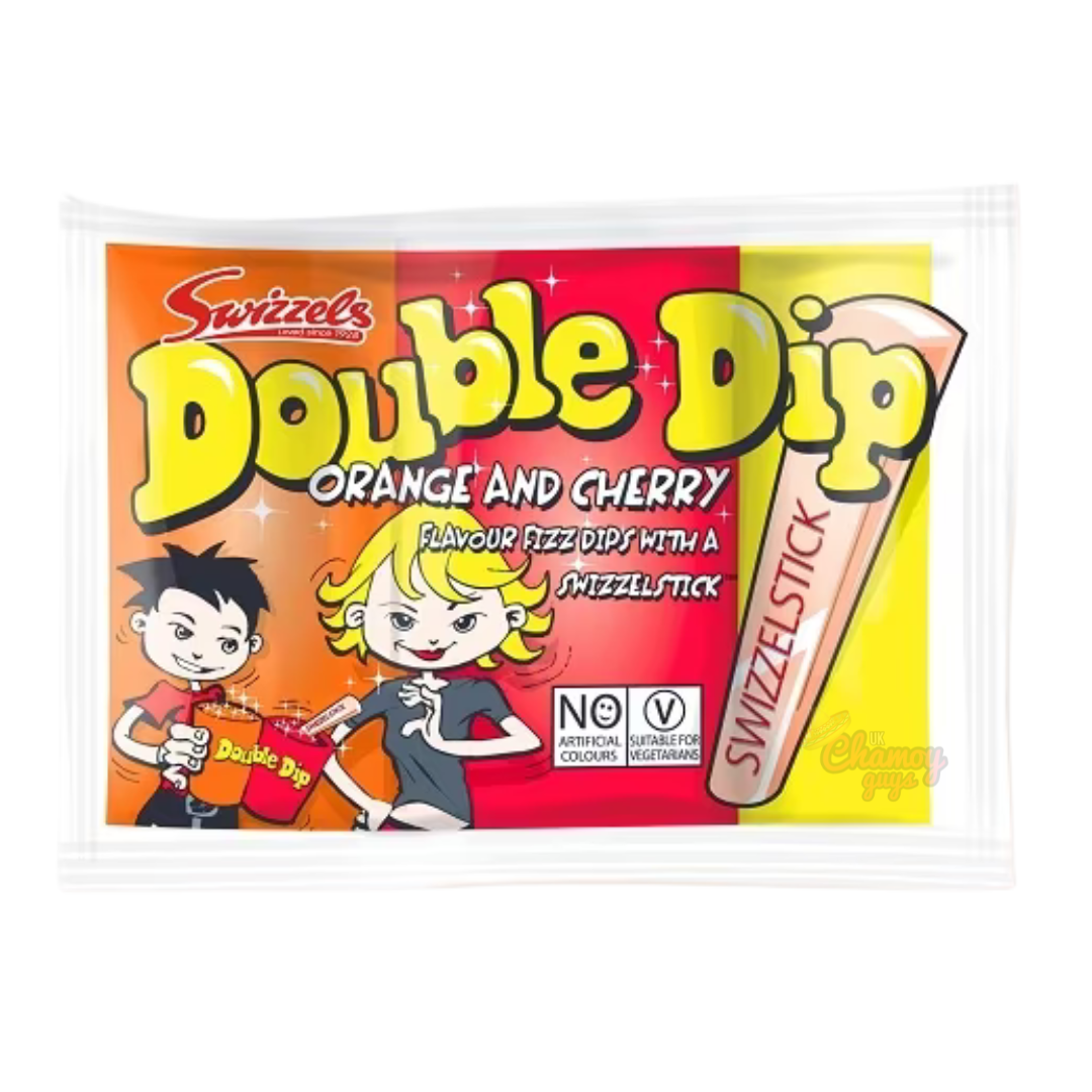 Swizzels Double Dip 19g - Classic Tangy Fruity Fizzy Sherbet Powders w ...